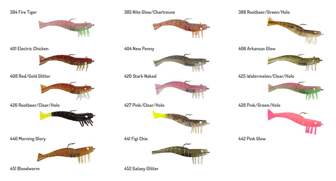 DOA Rigged Shrimp 3"